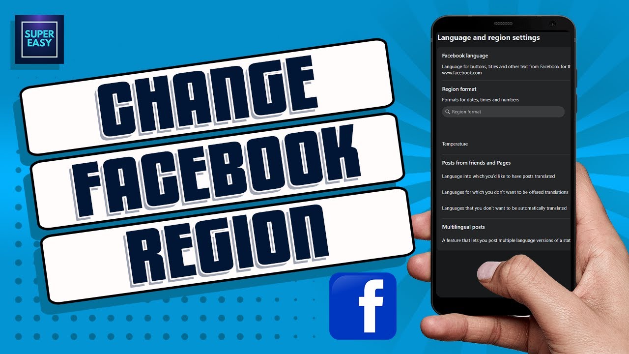 How To Change Facebook Region Settings [NEW 2023] - YouTube