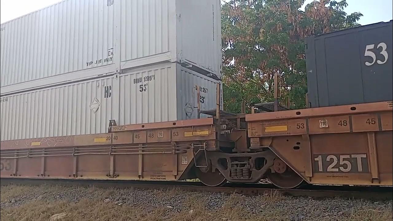 Intermodal Mexico Méxicali FXE 4564 FXE 4125 Rumbo Norte - YouTube