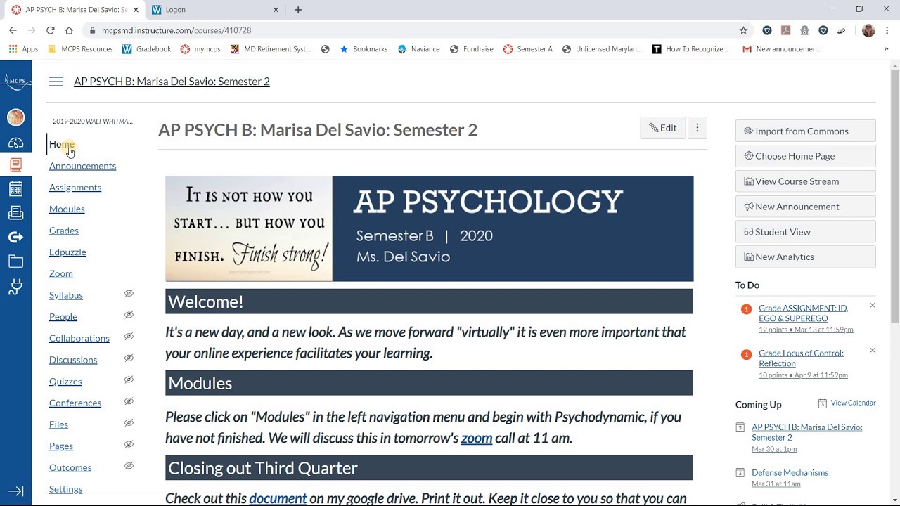 Enabling & Using Zoom in MyMCPS Classroom - YouTube