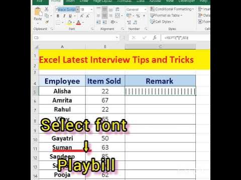 Excel tricks - Interview Special Add chart in Cell #shorts #excel #exceltips #exceltutorial ...