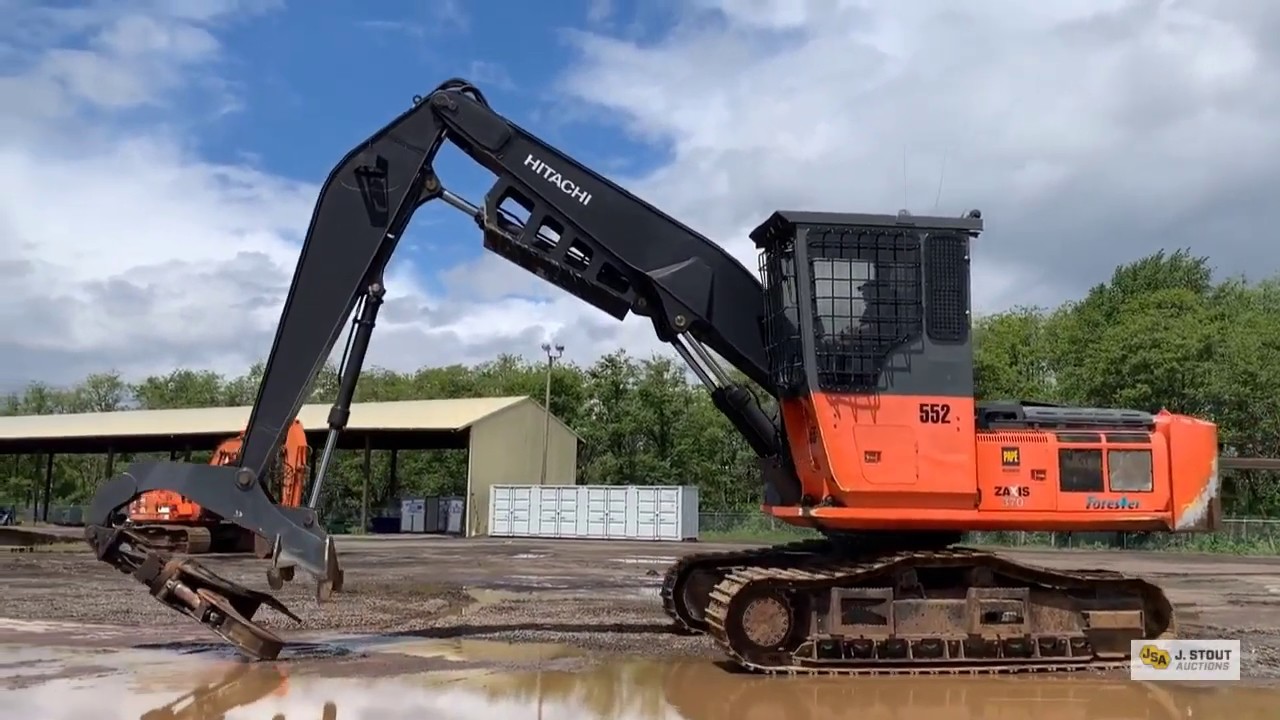 2012 Hitachi ZX370F-3 Shovel Logger at Auction May 28th - YouTube