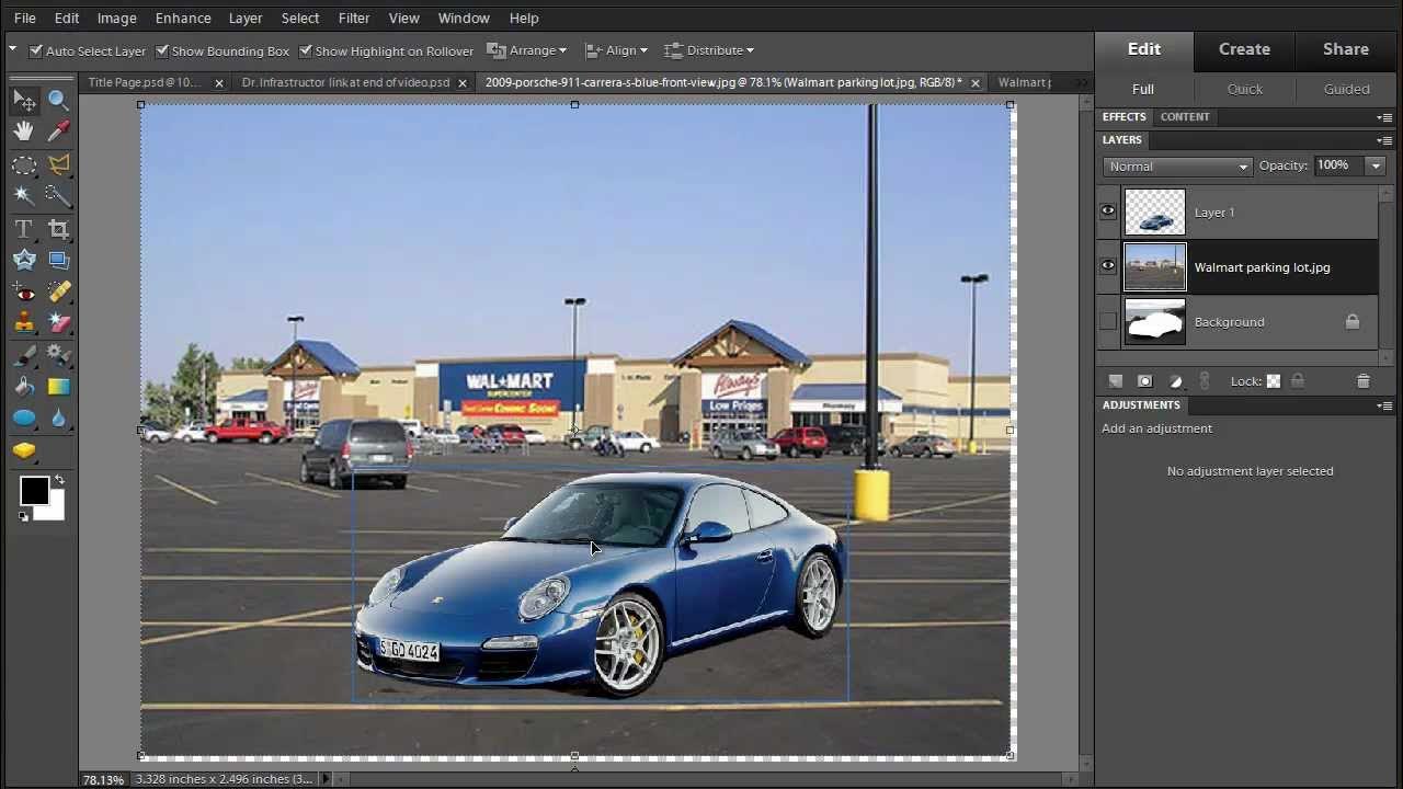 Photoshop Elements 10 - Remove Image Background with Quick Select Tool ...