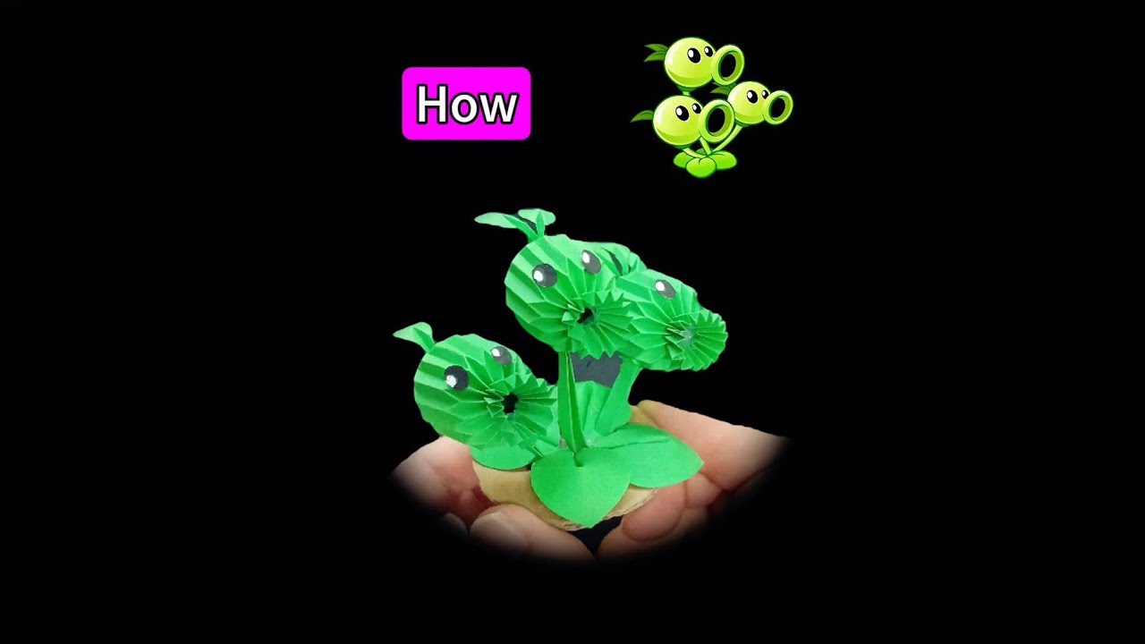 Tutorial: Paper Threepeater, Make a Threepeater from Plants vs. Zombies ...