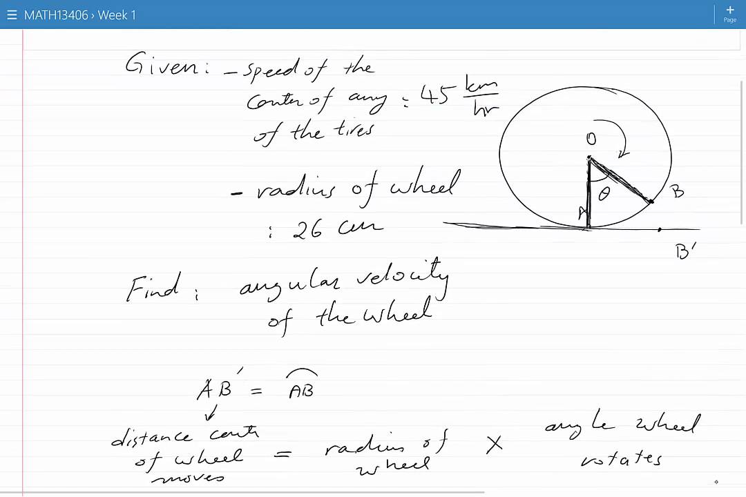 linear and angular velocities - YouTube
