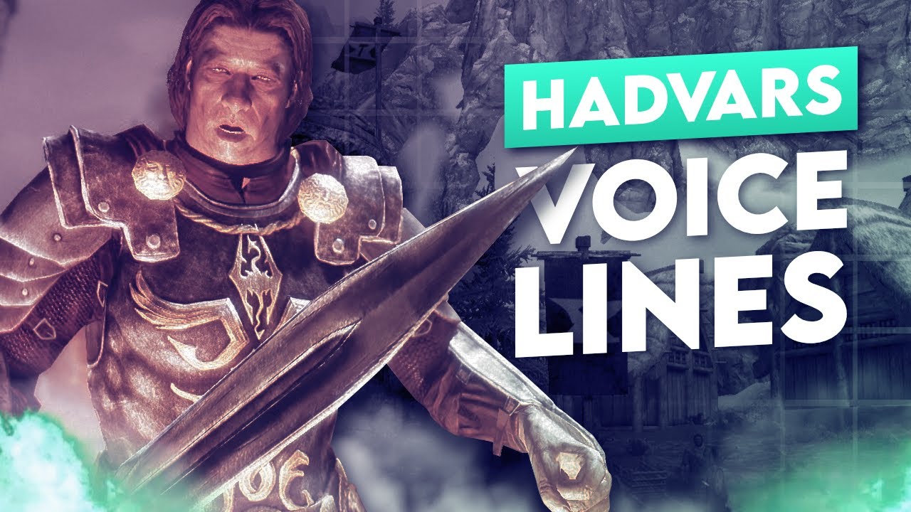 Skyrim: Every Reaction Hadvar Has on Your Character Race // All ...