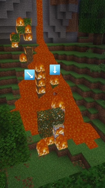 Lava down stairs that Tree Burn the hot thing almost | Minecraft - YouTube