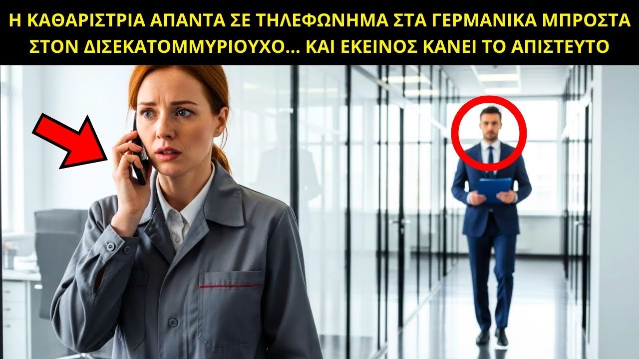 Η ΚΑΘΑΡΙΣΤΡΙΑ ΑΠΑΝΤΑ ΣΕ ΤΗΛΕΦΩΝΗΜΑ ΣΤΑ ΓΕΡΜΑΝΙΚΑ ΜΠΡΟΣΤΑ ΣΤΟΝ ...
