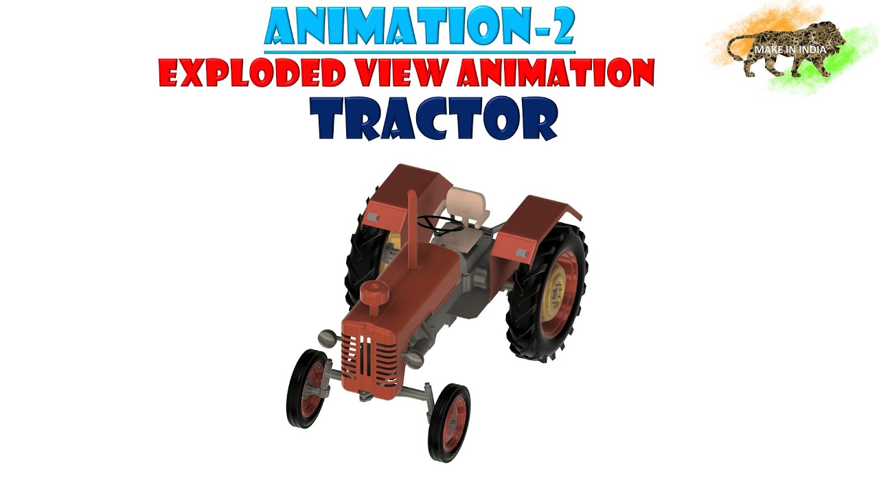 Tractor/Exploded View Animation/ 3d Product Animation/Animation 2 - YouTube