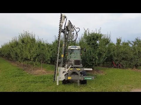 ENG: Tractor-mounted arboriculture orchard pruning machine Grunner ...