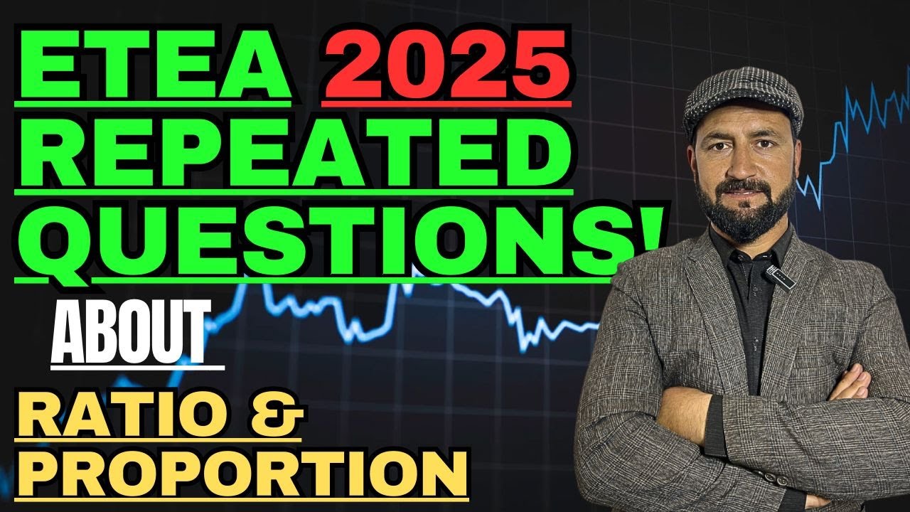 Ratio proportion tricky questions for ETEA 2025 - YouTube