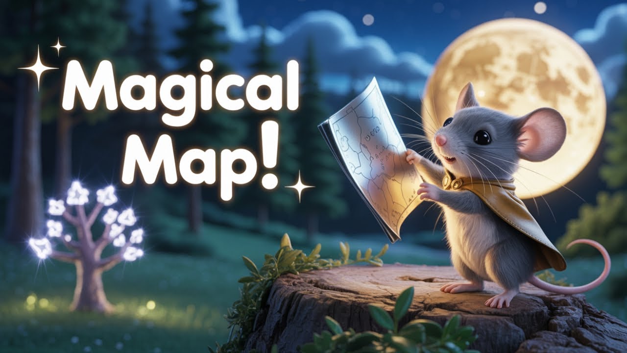 🗺️ Milo the Mouse and the Moonlight Map | Magical Kids Bedtime Story 🌙 ...