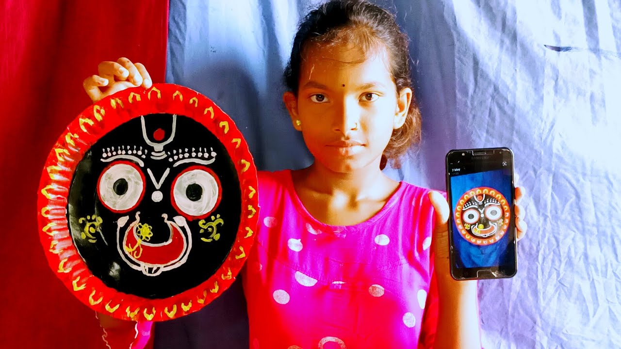 How to draw Jai Jagannath || Easy lord Jagannath drawing step by step ...