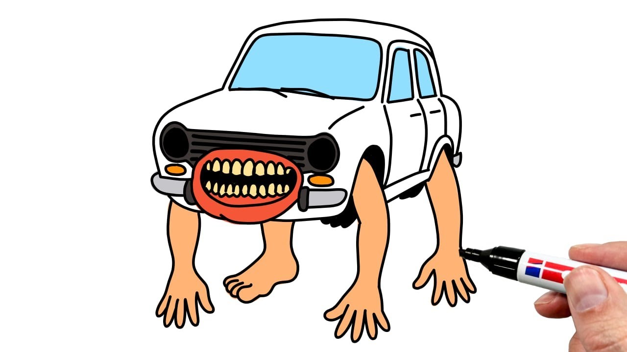 How to Draw Opo Wae Tak Tabrak - YouTube