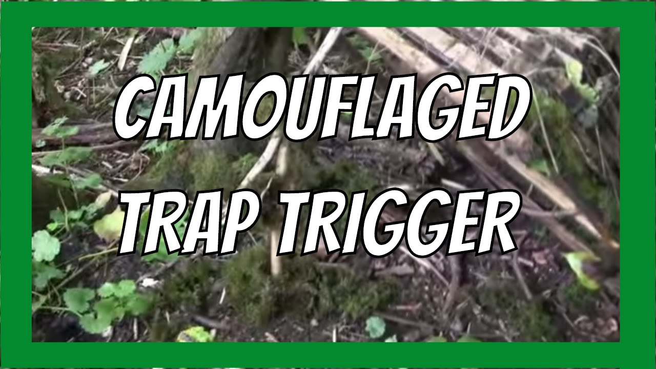 How to Camouflage Trap Triggers - YouTube