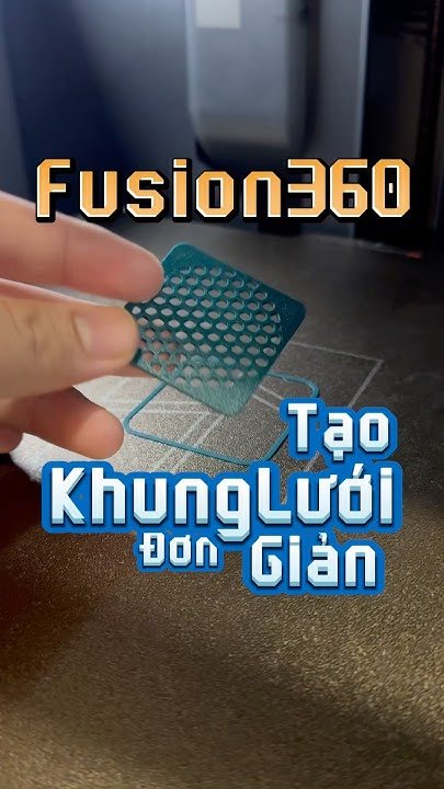 Tạo khung lưới bằng lệnh Rectangular Pattern trong Fusion 360 ...