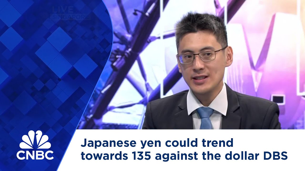 Japanese yen could trend towards 135 against the dollar DBS - YouTube