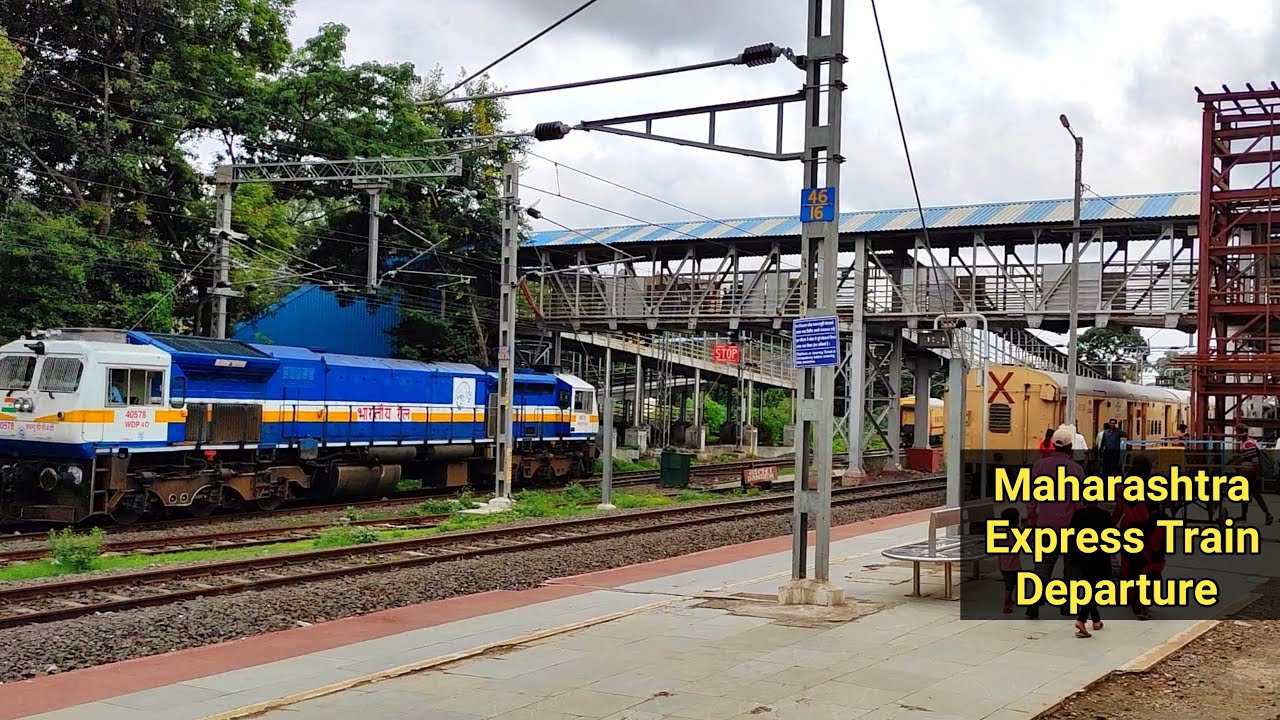 Kolhapur Gondia Maharashtra Express Train Departure SCSMT Kolhapur ...