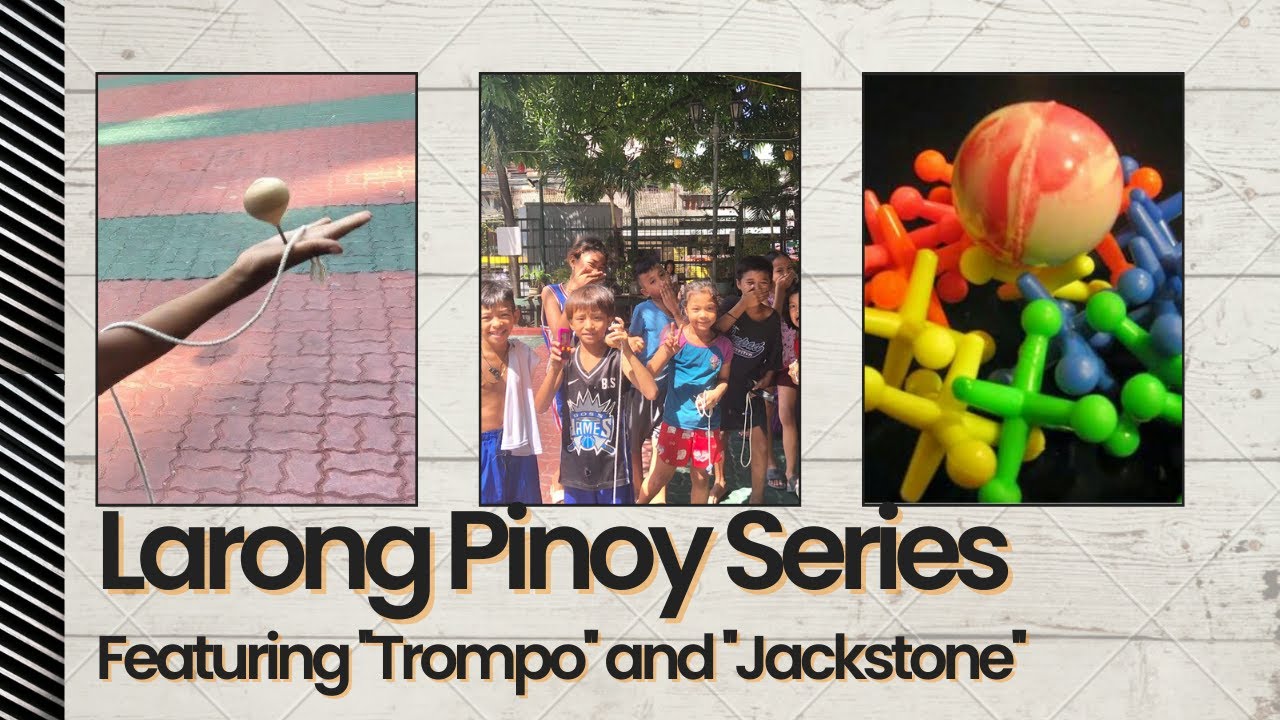 Larong Pinoy Series:Trompo & Jackstones | The Everett's Academe - YouTube