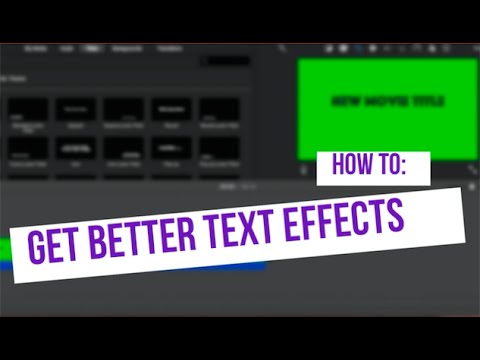 How to Get More Text Effects (iMovie Tutorial) - YouTube