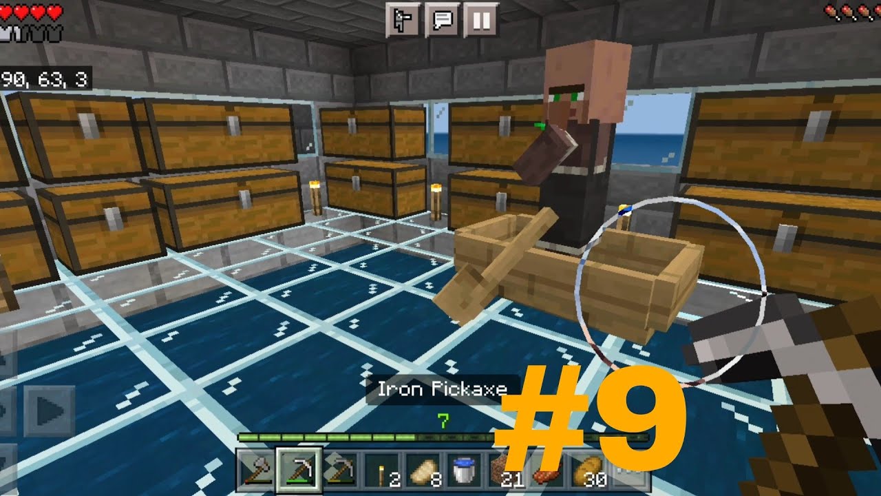 MOVING VILLAGER TO MY Home | MINECRAFT GAMEPLAY#9 - YouTube