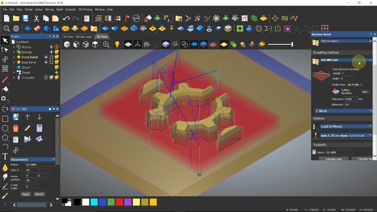 Tutorial Program Cnc Router Dengan Artcam 2018 Youtube