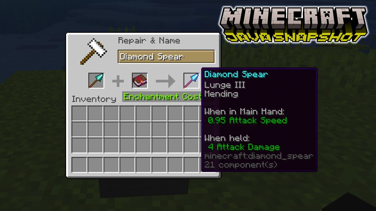 Spear Updates + Nautilus Movement Change | Minecraft Java Snapshot ...
