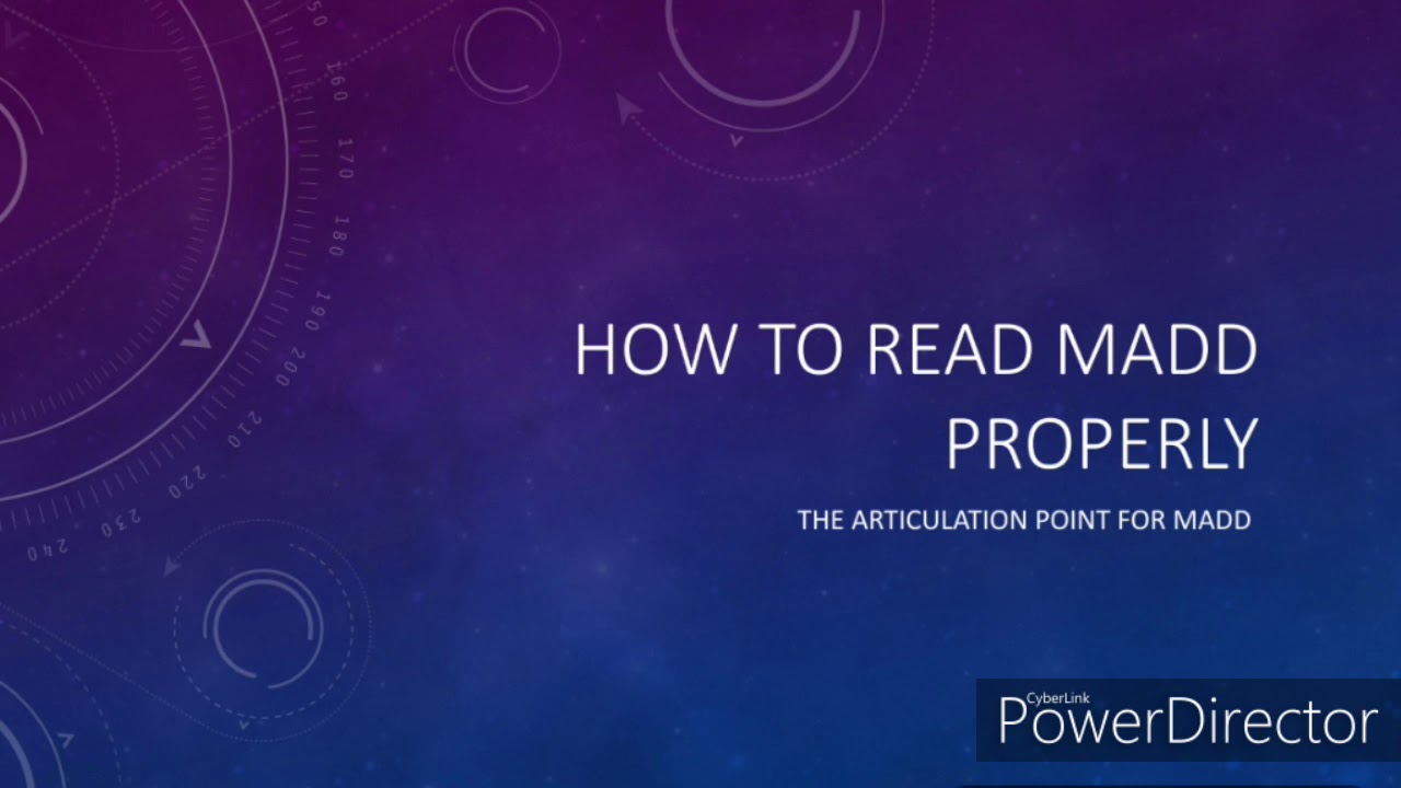 The articulation point of the mad letters , how to read mad with alif ...