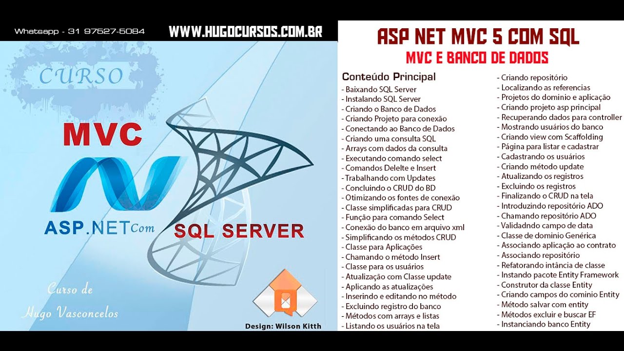 Curso de ASP NET MVC com SQL - Aula 01 - SQL E Entity Framework - YouTube