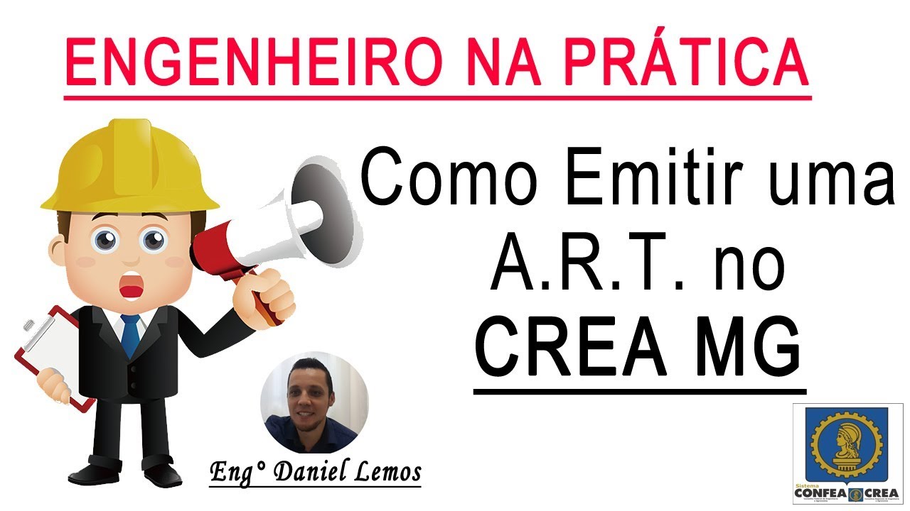 Como emitir uma ART no CREA MG - Atualizado [passo a passo] - YouTube