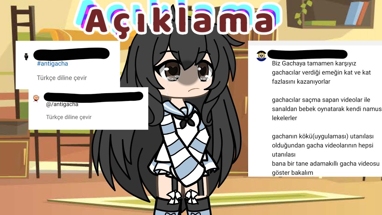 Anti gachalara cevabım Part 1/Gacha life #shots - YouTube