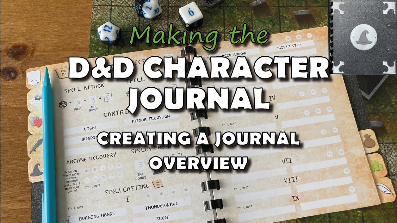 Creating a Character Journal - Process Overview - YouTube