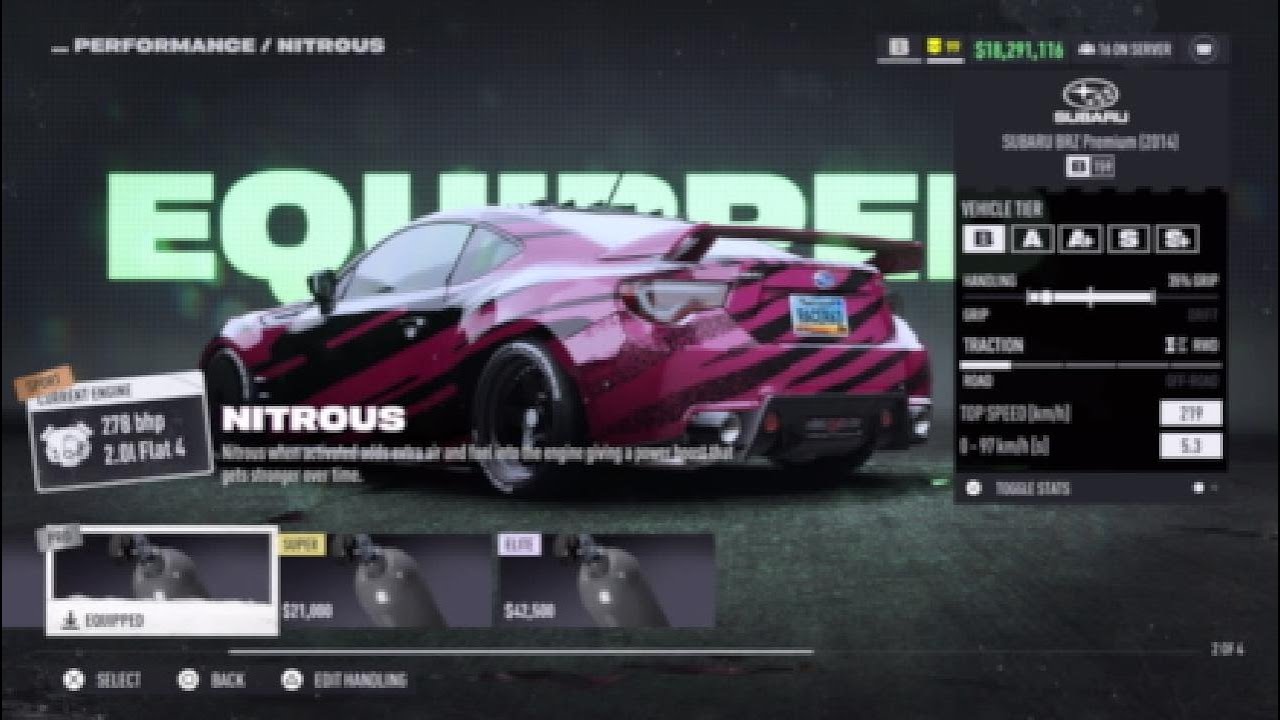 Nfs Unbound (B class build) Subaru BRZ Premium (2014) - YouTube