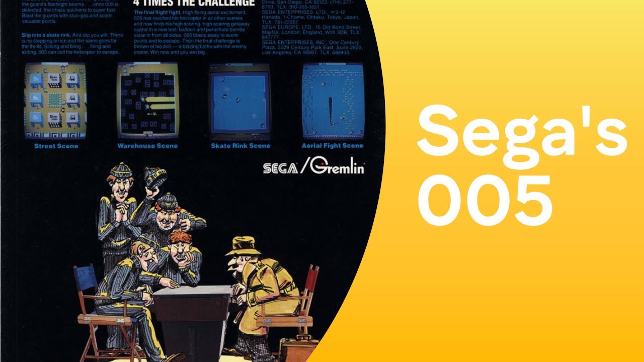 Sega's 1981 Arcade video game "005" - YouTube