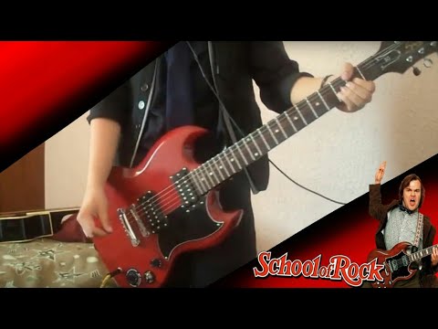 School of Rock - Teacher's pet/Zach's Song (+1st solo)(GUITAR COVER ...
