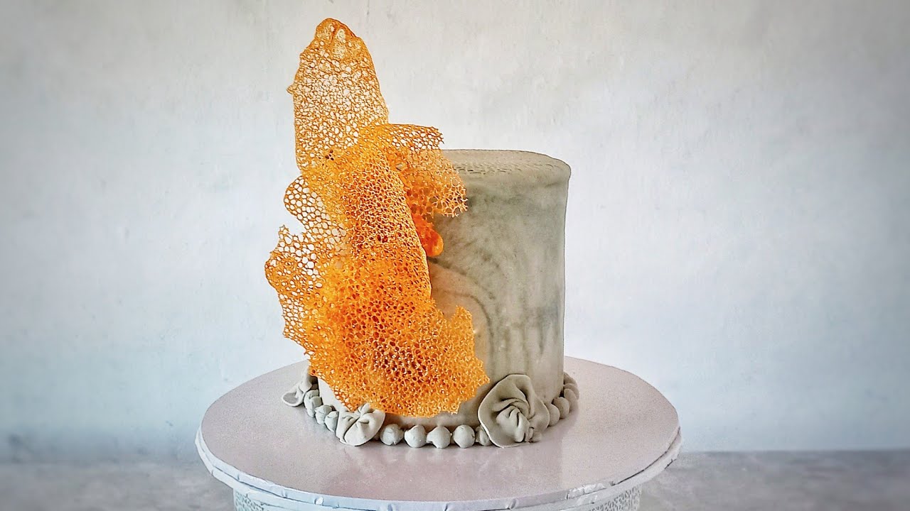 How to Make Stunning Coral Tuile For Cake | Cake Decoration | - YouTube