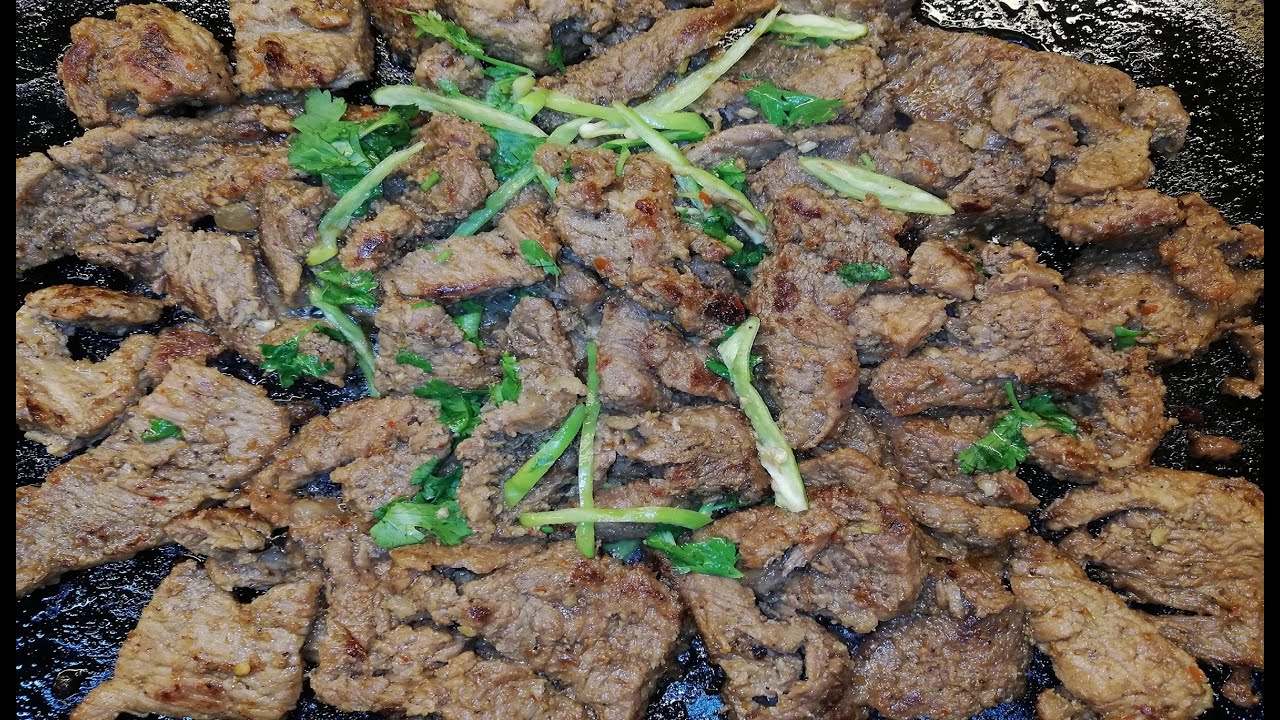 Butter Garlic Stir Fry Beef Strips Recipe | Stir Fry Beef Steak Strips ...
