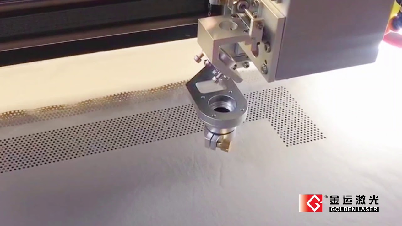 CO2 Galvo Laser for Textile Perforating | Golden Laser - YouTube