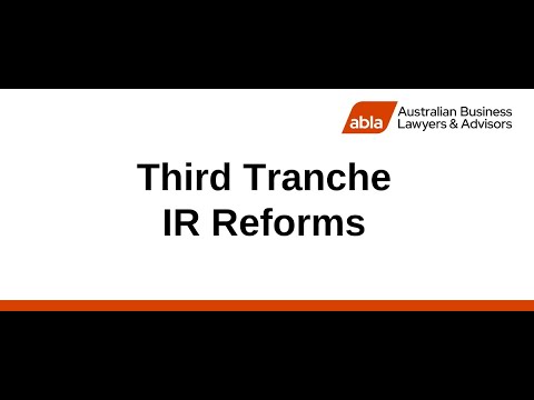 IR reforms third tranche - YouTube