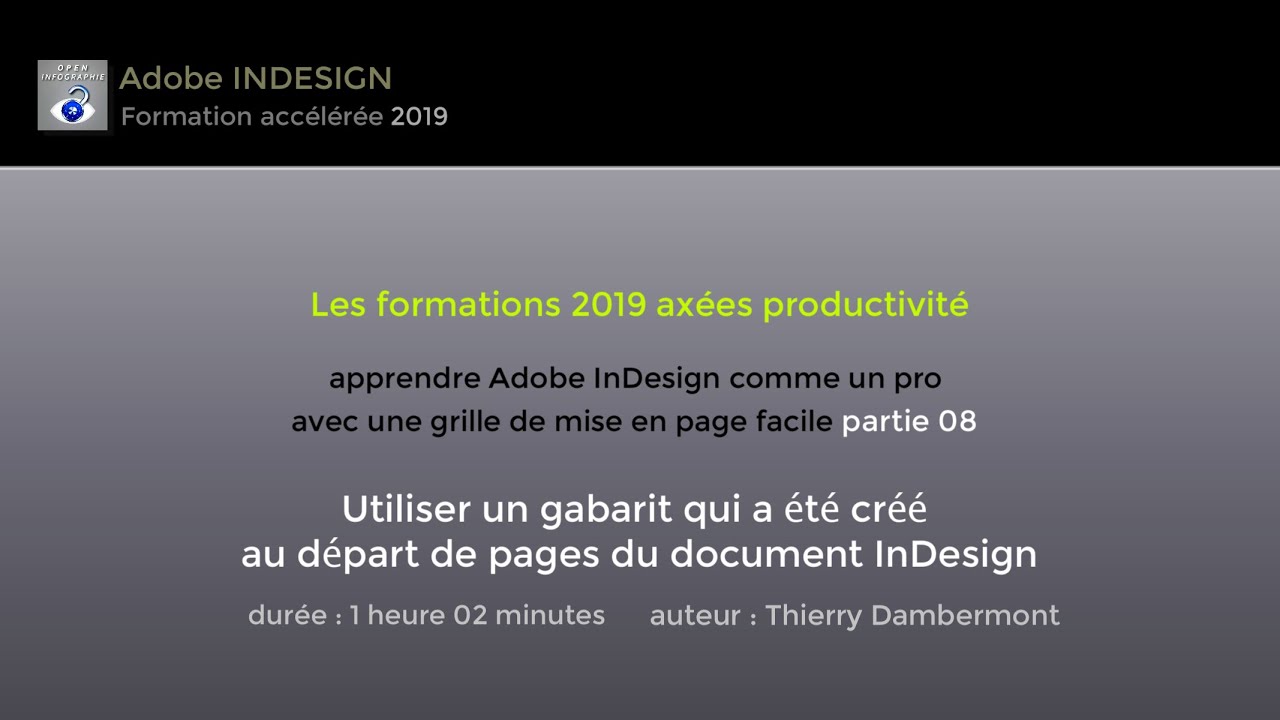 ID - PARTIE 08 - Adobe InDesign avec une grille modulaire de mise en ...
