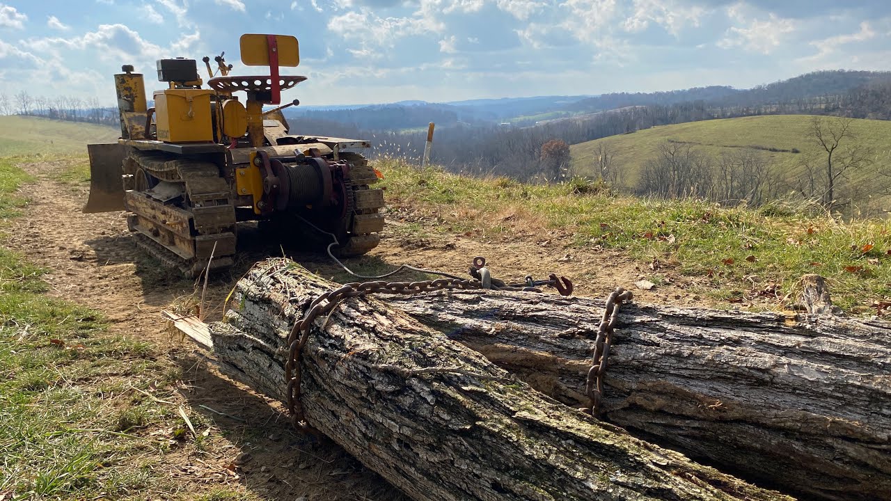 AGRICAT Mini Dozer | How Many Logs Can This Little Dozer Pull? - YouTube
