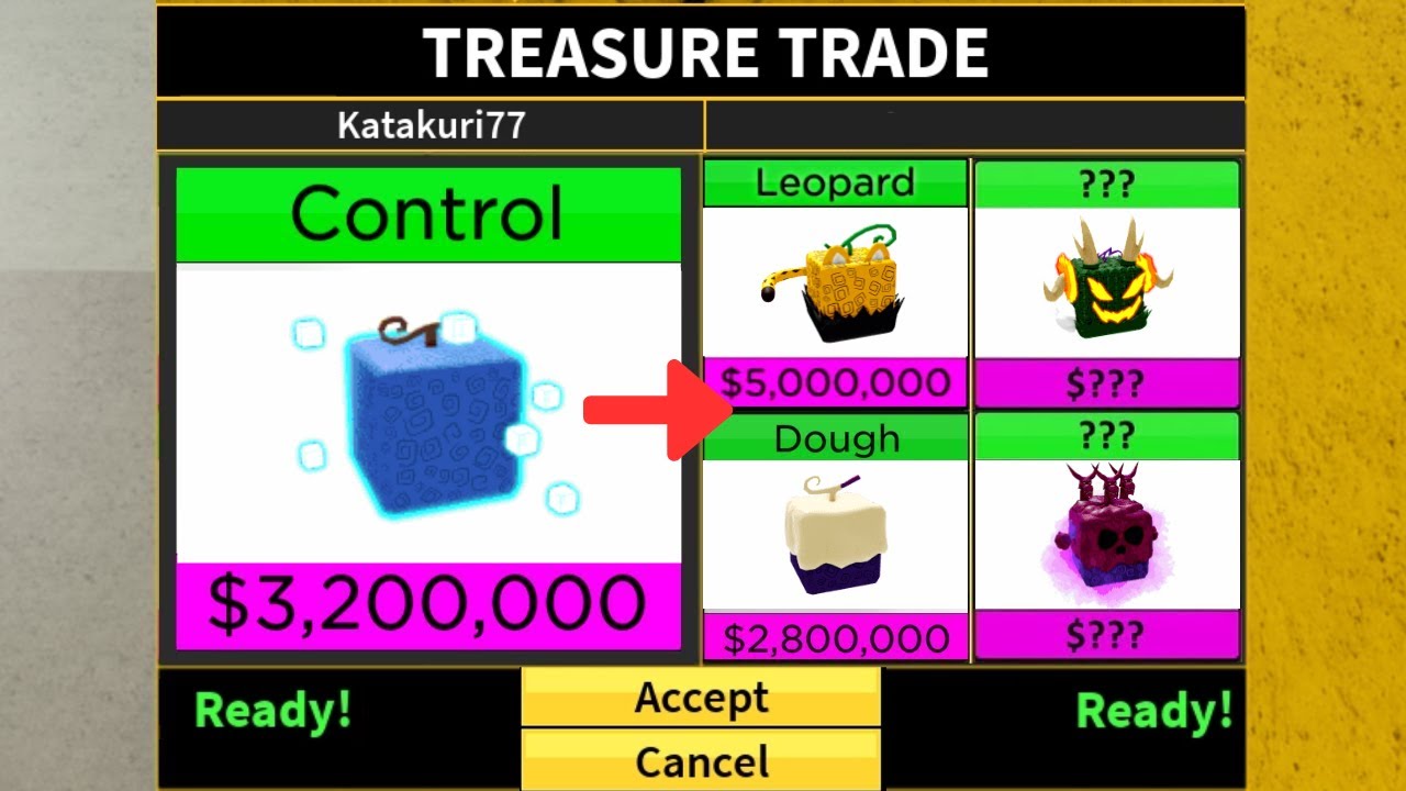 What People Trade For Control? Trading Control in Blox Fruits (REWORK ...