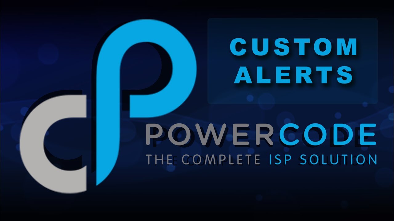 POWERCODE: Custom Alerts - YouTube