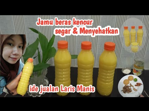 CARA MEMBUAT JAMU BERAS KENCUR⁉️FULL RESEP MANTUL - YouTube