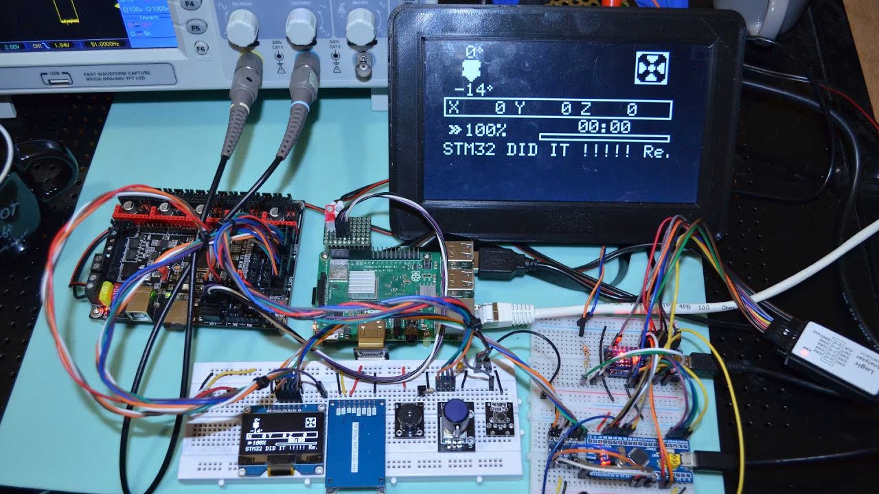 OctoPrint AND Marlin on a single 7" touchscreen - YouTube