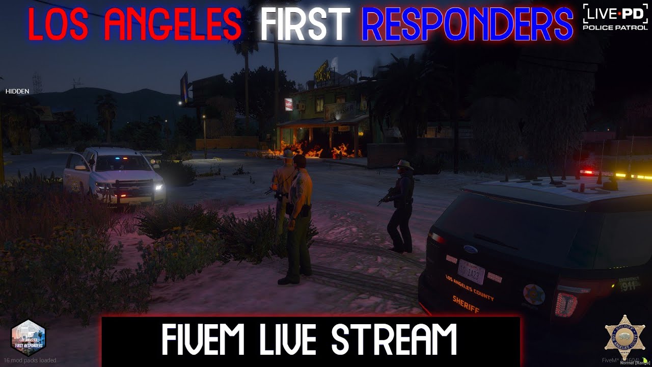 Los Angeles First Responders - (FIVEM) Live Stream | New Station - YouTube