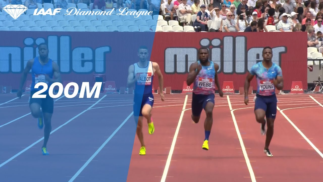 Ameer Webb 20.13 wins the Men's 200m - IAAF Diamond League London 2017 ...