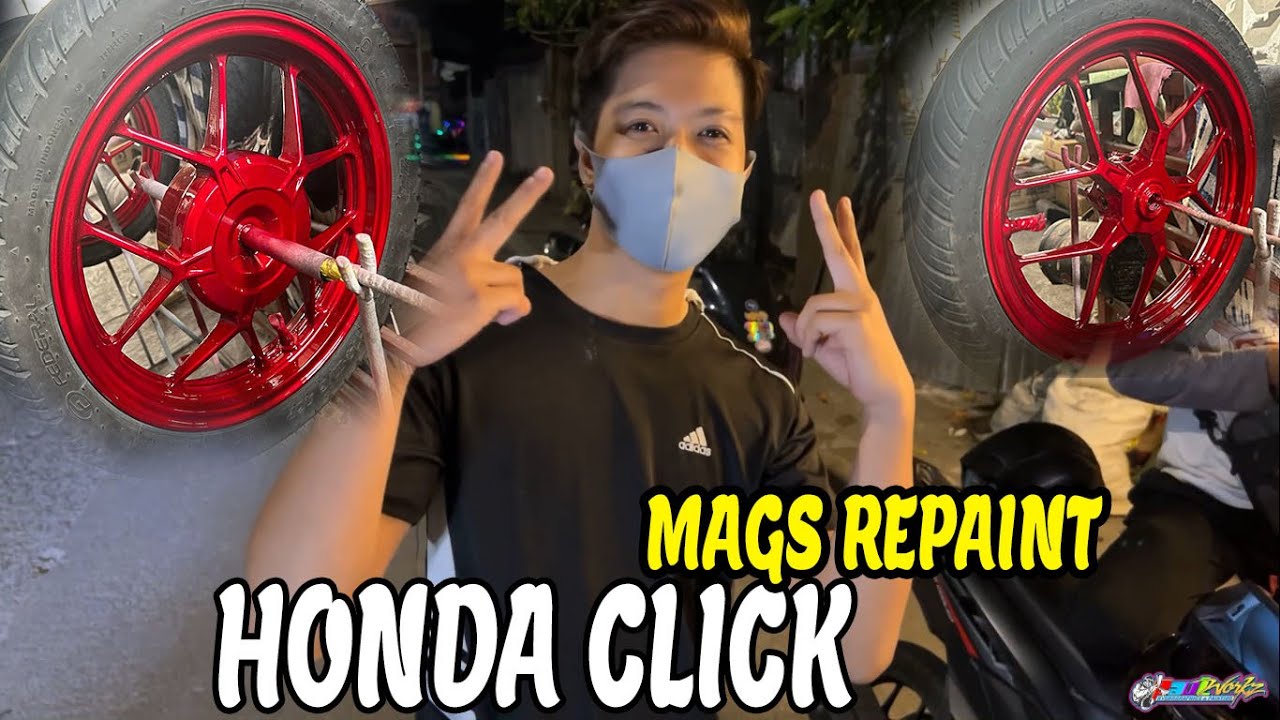 HONDA CLICK MAGS REPAINT WITHIN THE DAY - YouTube