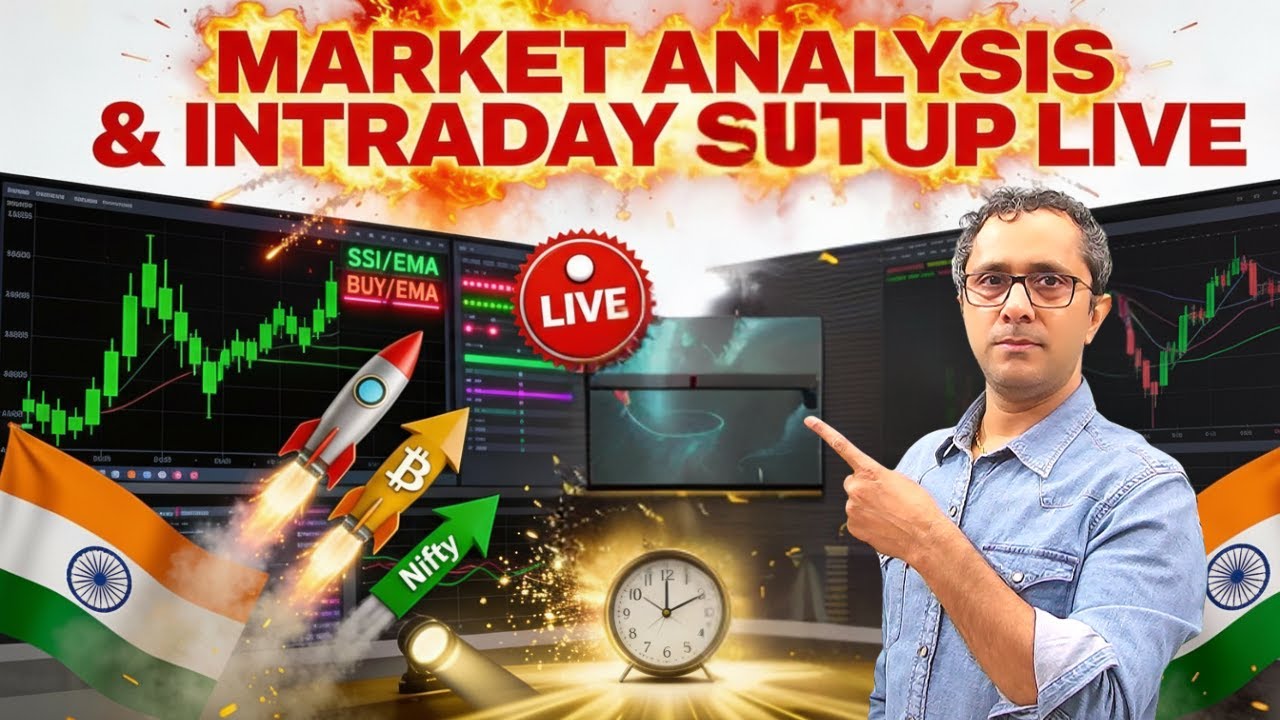 Market Analysis and Intraday Trading Setup live - 09/02/2026 - YouTube