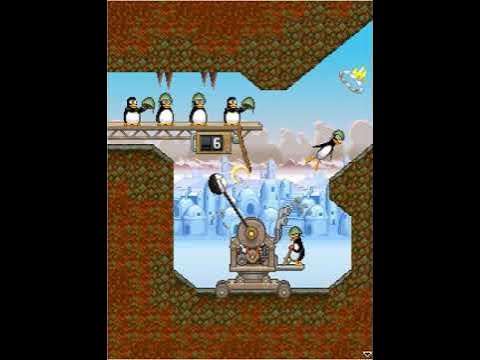 crazy pinguin catapult jogos java antigos nokia - YouTube