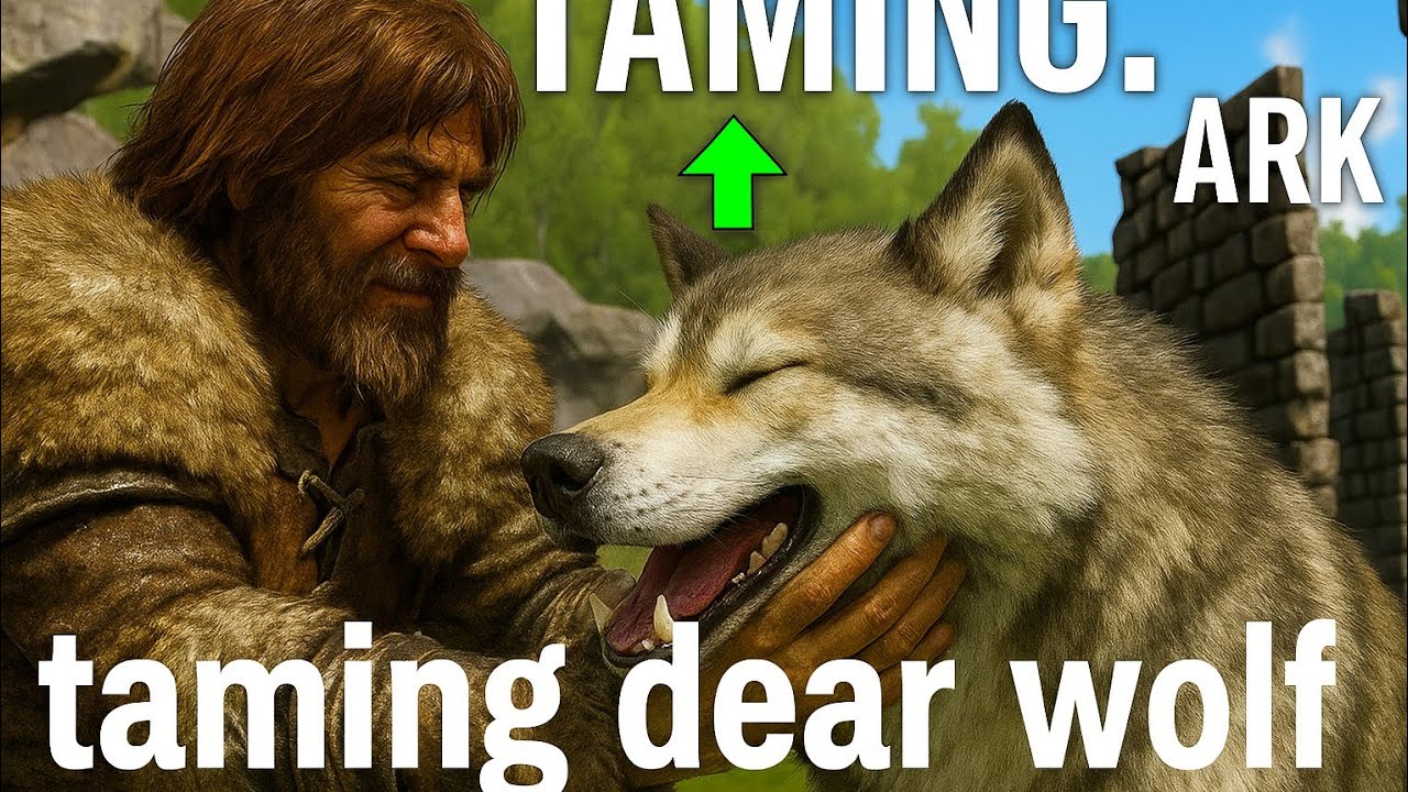 I Tamed a Female Dear wolf and Brought Her Home in ark mobile #9 - YouTube